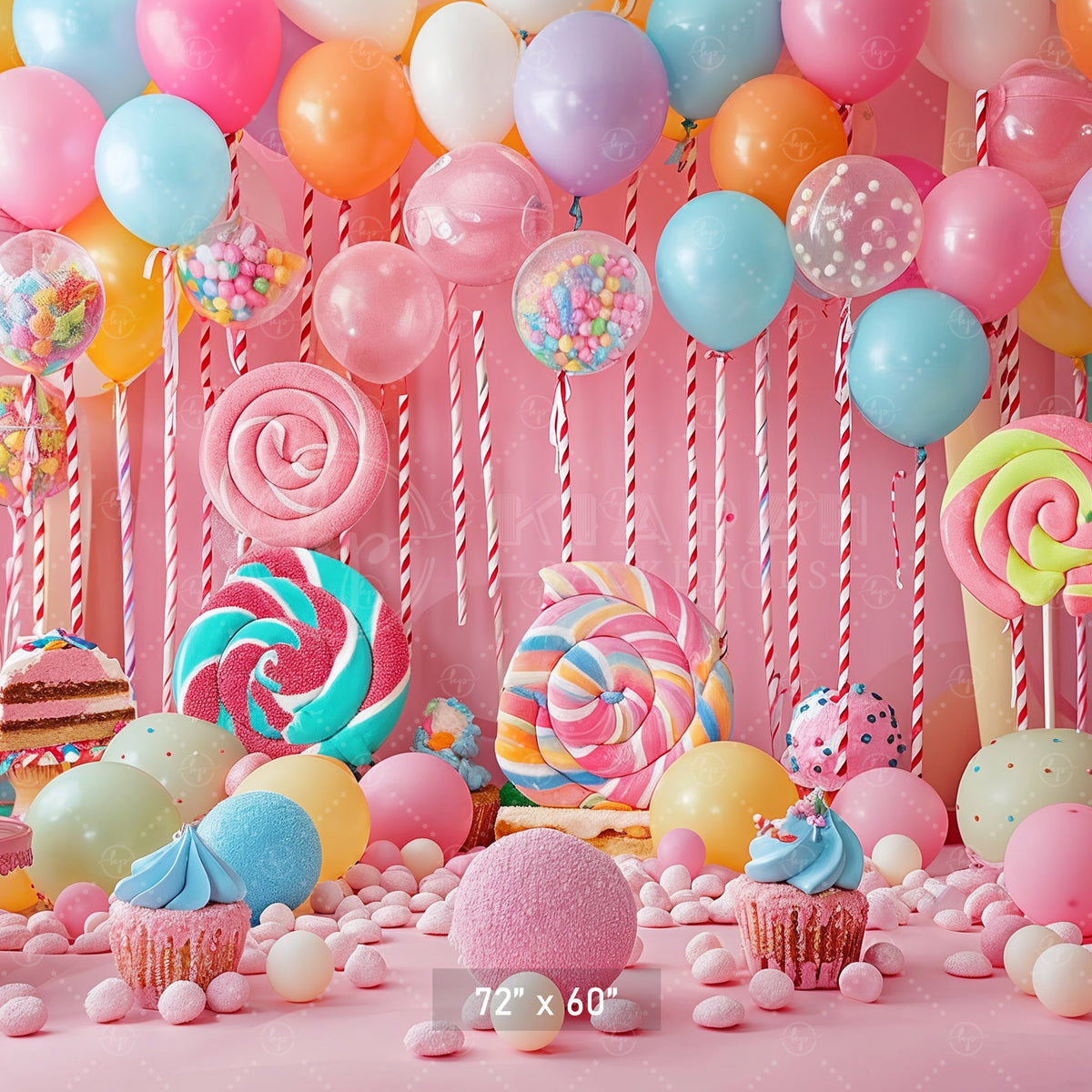 Candyland Birthday Backdrop – Kiarah Backdrops