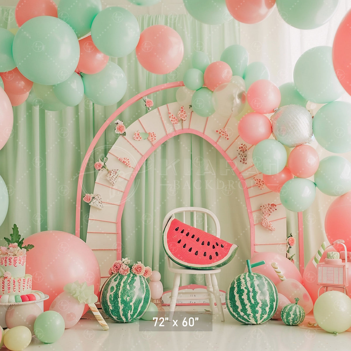 Watermelon Summer Party Backdrop – Kiarah Backdrops