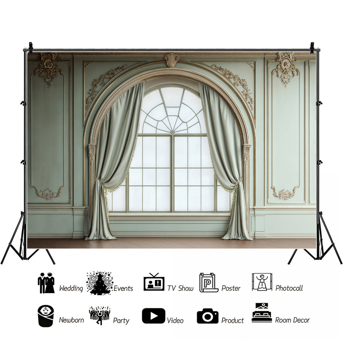 Grand Palace Window Backdrop – Kiarah Backdrops