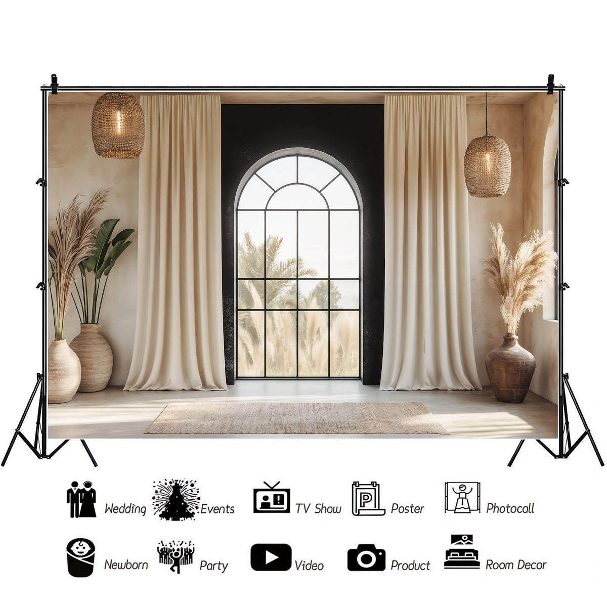 Modern Desert Window Backdrop – Kiarah Backdrops